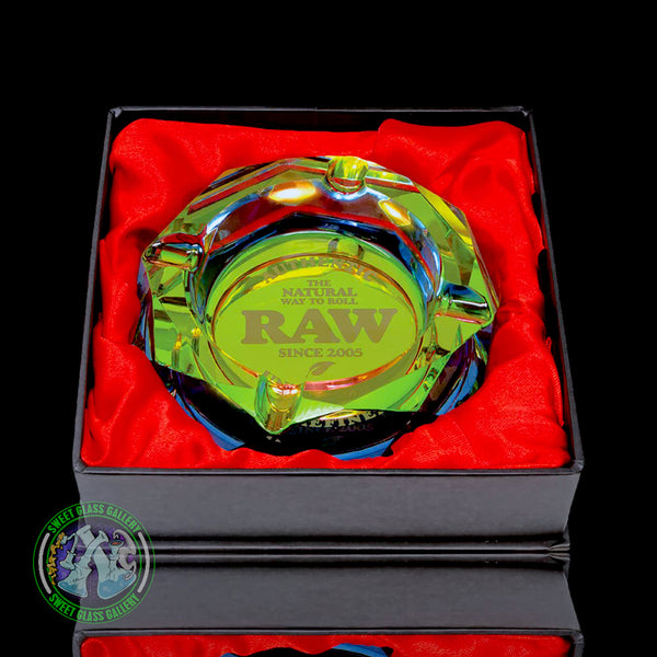 Raw - Rainbow Glass Ashtray – Sweet Glass Gallery