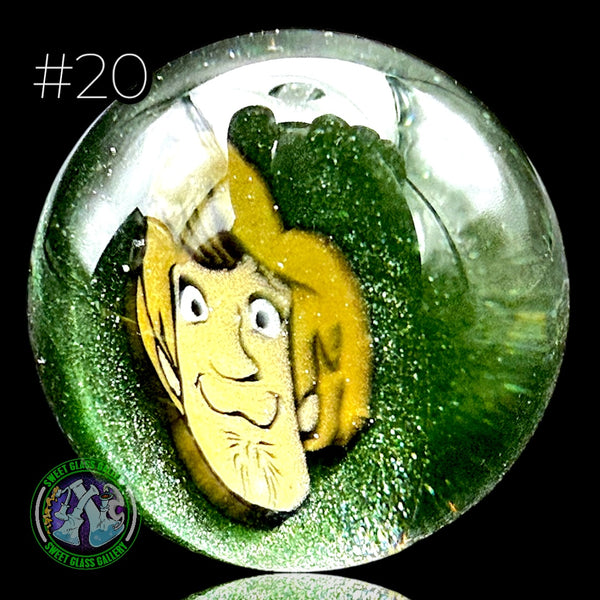 Keys Glass - Marble #20 (Shaggy- Scooby Doo) – Sweet Glass Gallery