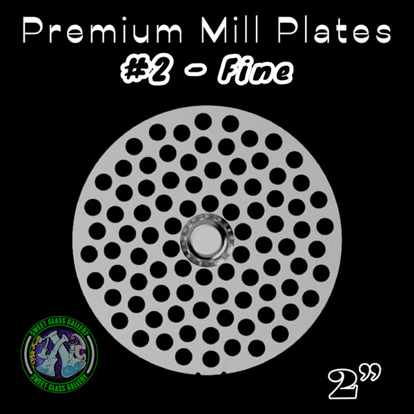 Flower Mill - Next Gen Premium 2” Mill Plates – Sweet Glass Gallery