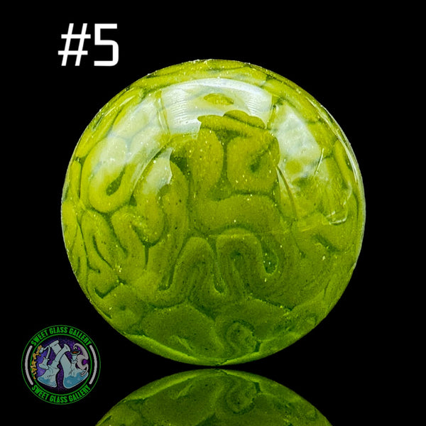 Algae - Marble #5 - Brain Tech Green – Sweet Glass Gallery