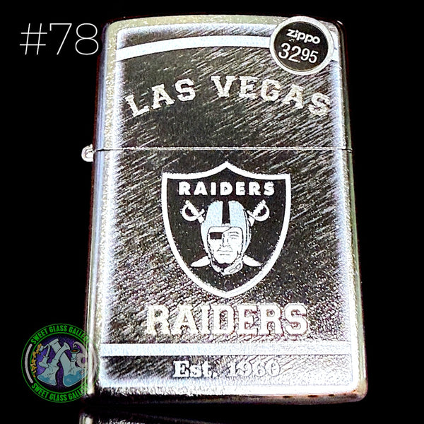 Zippo - Lighter #78 (Las Vegas Raiders) – Sweet Glass Gallery